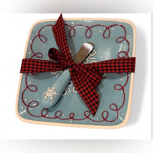 Hallmark | Dining | Vintage Hallmark Blue Ceramic Plate With Spreader ...